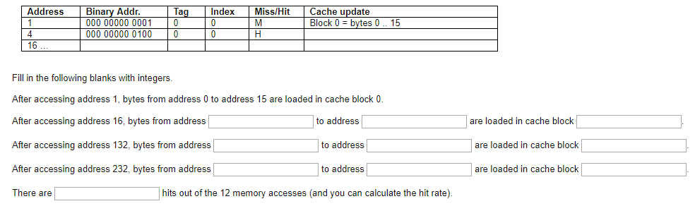 Computer Architecture Consider a direct-mapped | Chegg.com
