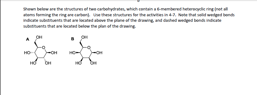 Solved Draw both chair conformations for the carbohydrate | Chegg.com