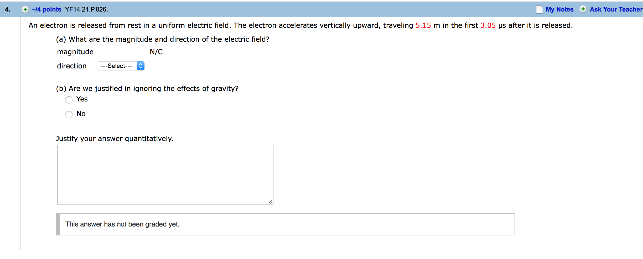 Solved An electron is released from rest in a uniform | Chegg.com