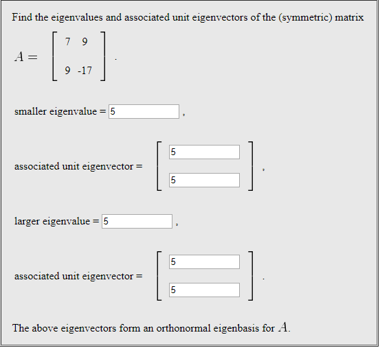 Solved Find the eigenvalues and associated unit eigenvectors | Chegg.com