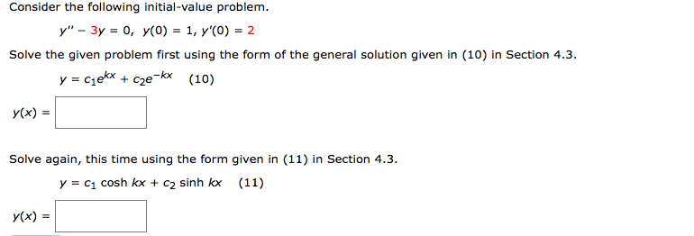 Solved Consider the following initial-value problem. Y'' - | Chegg.com Solved Consider the following initial-value problem. Y'' - | Chegg.com