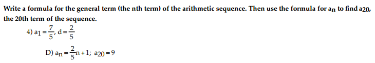 Solved Write a formula for the general term (the nth term) | Chegg.com