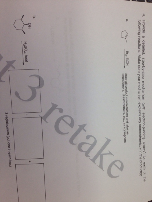 Solved Provide a detailed, step-by-step mechanism (with | Chegg.com