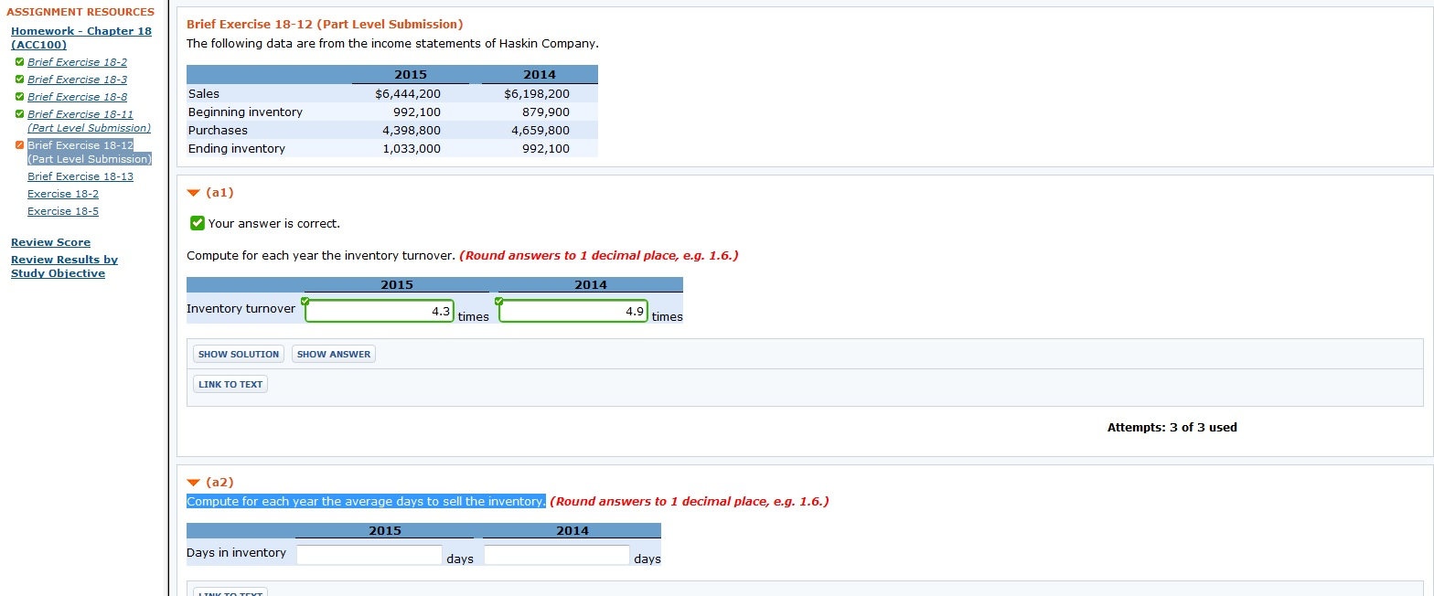 Solved Brief Exercise 18-12 The following data are from the | Chegg.com