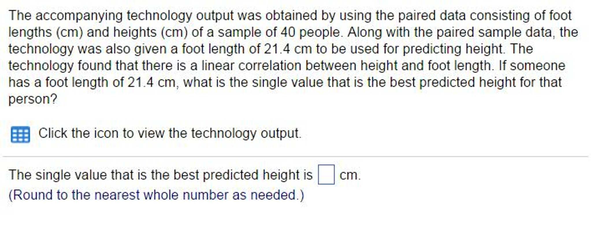 Solved The accompanying technology output was obtained by | Chegg.com