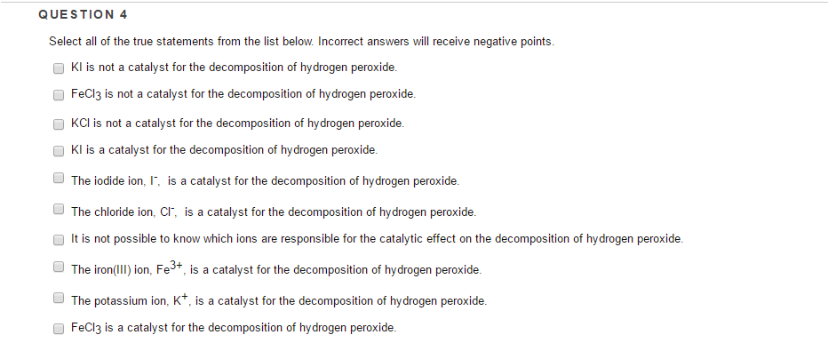 Solved Select all of the true statements from the list | Chegg.com