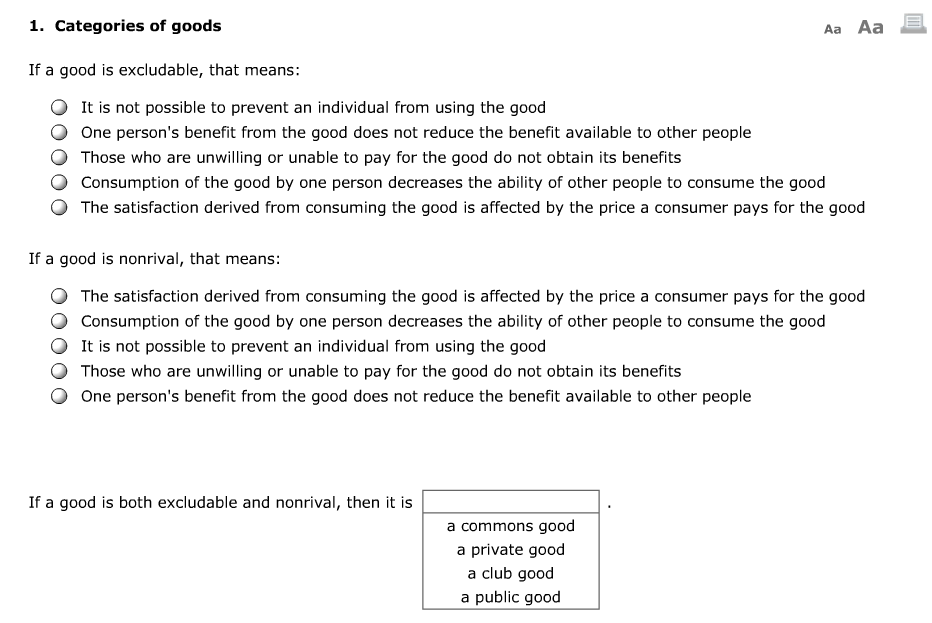 Solved If a good is excludable, that means: It is not | Chegg.com