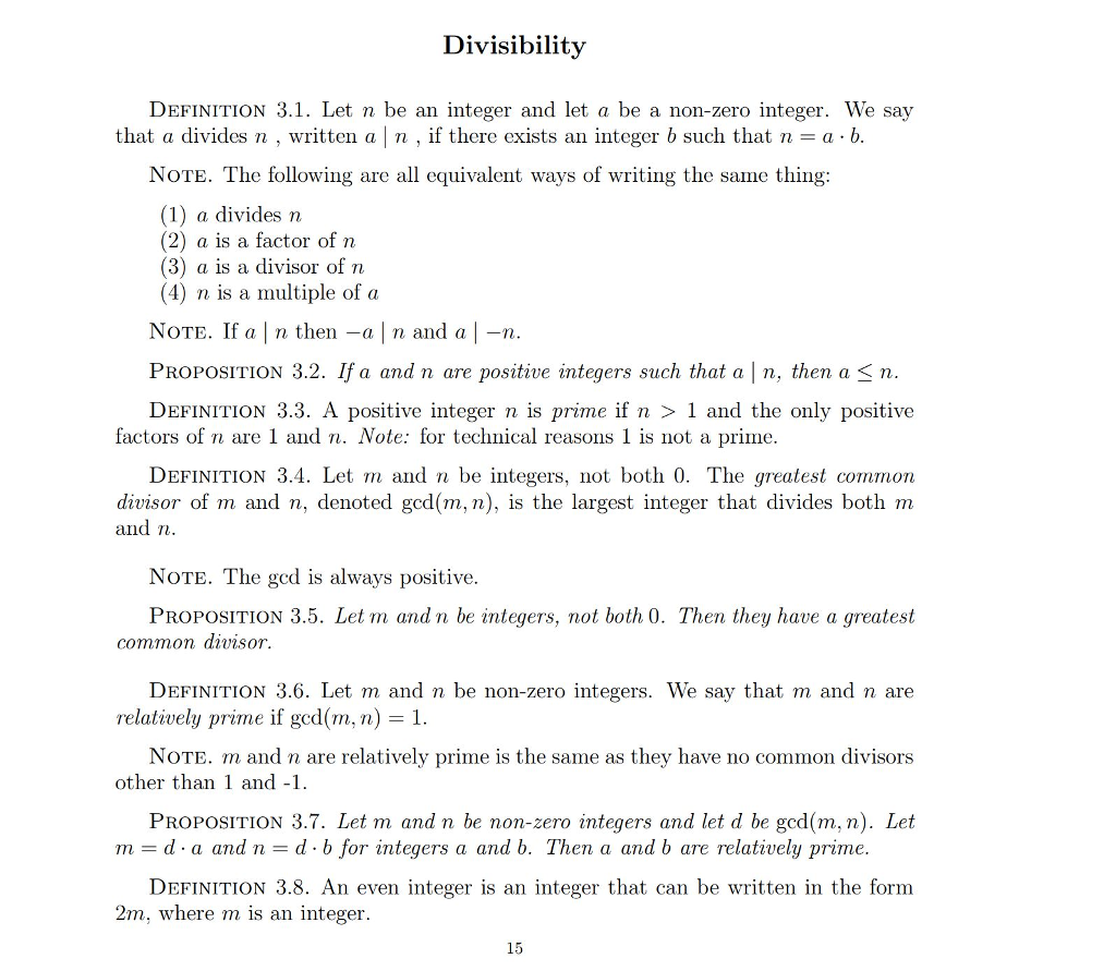 Solved Using the axioms and properties of integers, | Chegg.com