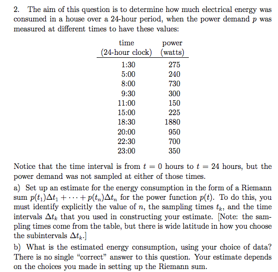 Solved The aim of this question is to determine how much | Chegg.com