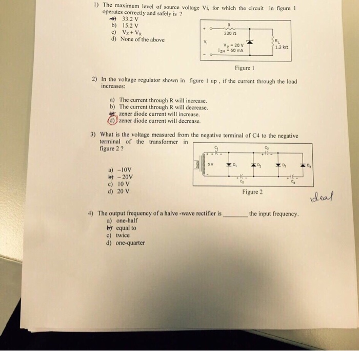 Solved l) The maximum level of source voltage Vi, for which | Chegg.com