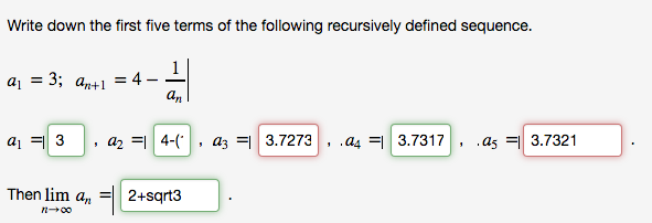 Solved Write down the first five terms of the following | Chegg.com