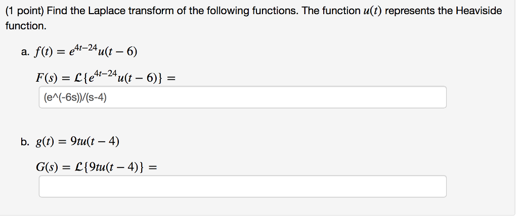 Solved Find the Laplace transform of the following | Chegg.com