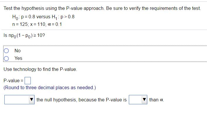 Solved Test the hypothesis using the P-value approach. Be | Chegg.com