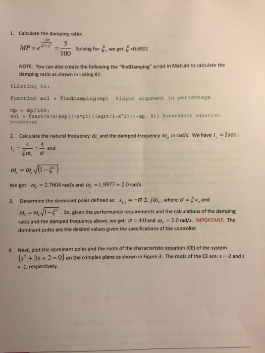 Solved Provide The Matlab Code To Plot The New Root Loci To 0361