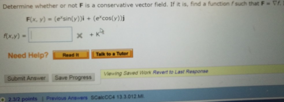 Solved Determine whether or not F is a conservative vector | Chegg.com