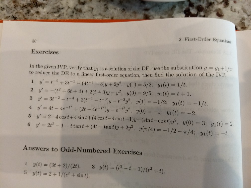 Solved In the given IVP, verify that y_1 is a solution of | Chegg.com