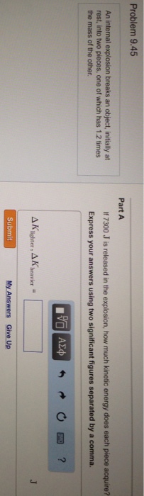 Solved An internal explosion breaks an object, initially at | Chegg.com