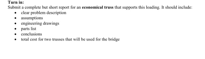 Solved Design two identical bridge trusses for a bridge that | Chegg.com
