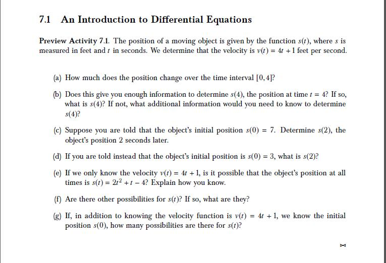 Solved The Position Of A Moving Object Is Given By The