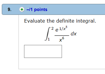 Solved +1 points Evaluate the definite integral. 6 | Chegg.com