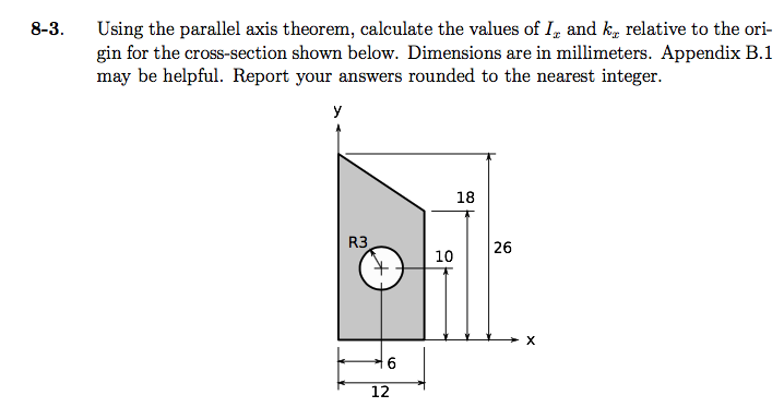 Solved Using the parallel axis theorem, calculate the values | Chegg.com