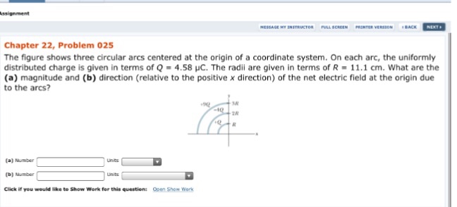 Solved The figure shows three circular arcs centered at the | Chegg.com