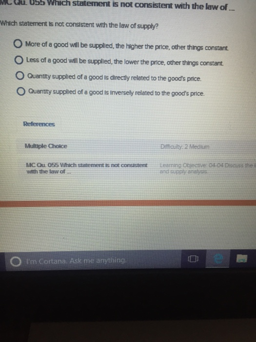 Solved Which statement is not consistent with the law of | Chegg.com