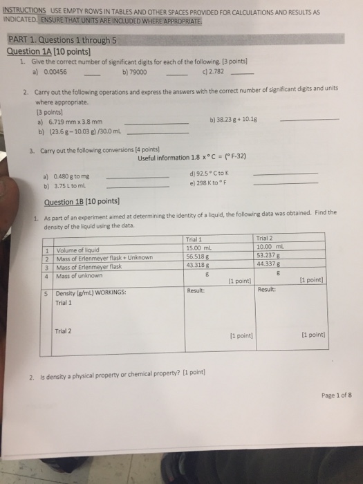 Solved Give the correct number of significant digits for | Chegg.com