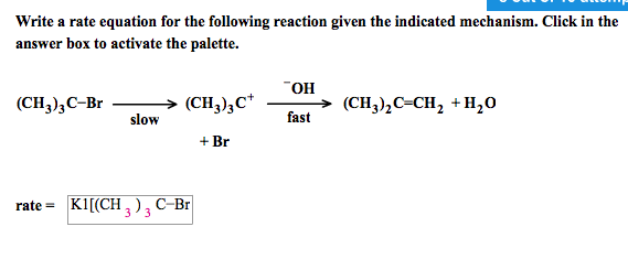 Solved Write a rate equation for the following reaction | Chegg.com