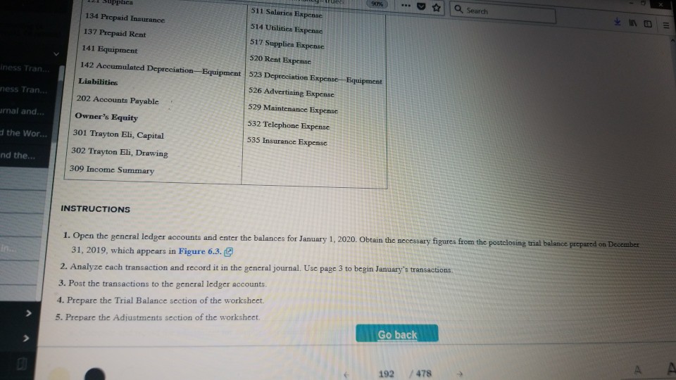 Mini-Practice Set 1 Service Business Accounting Cycle | Chegg.com