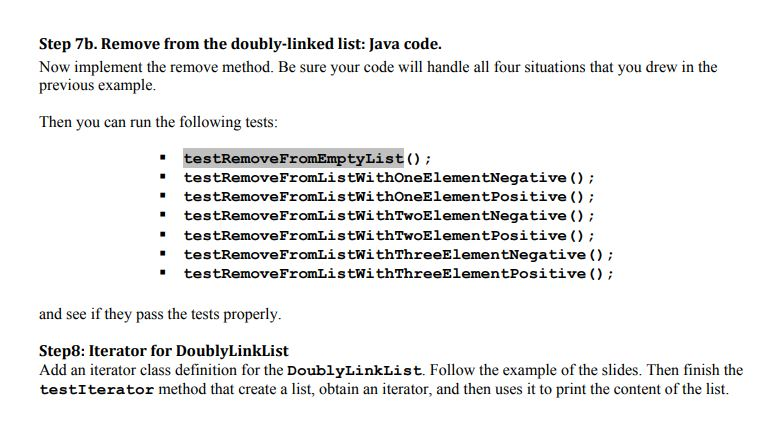 Solved The Lab Java Files: List.java specifies the interface | Chegg.com