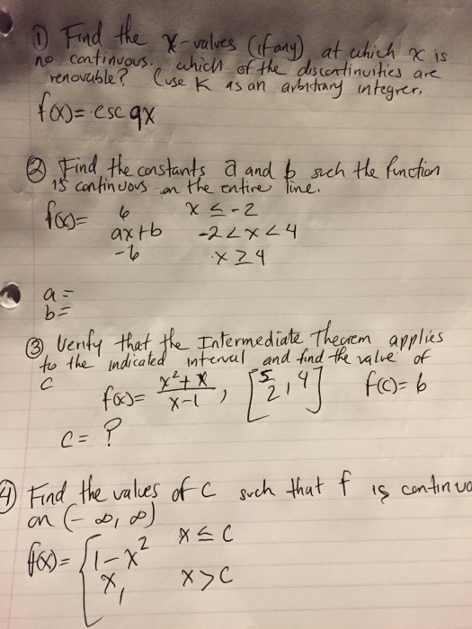 Solved Find The x-values (if any) at which x is no | Chegg.com
