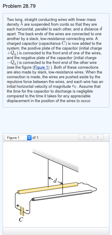 Solved Two long, straight conducting wires with linear mass | Chegg.com