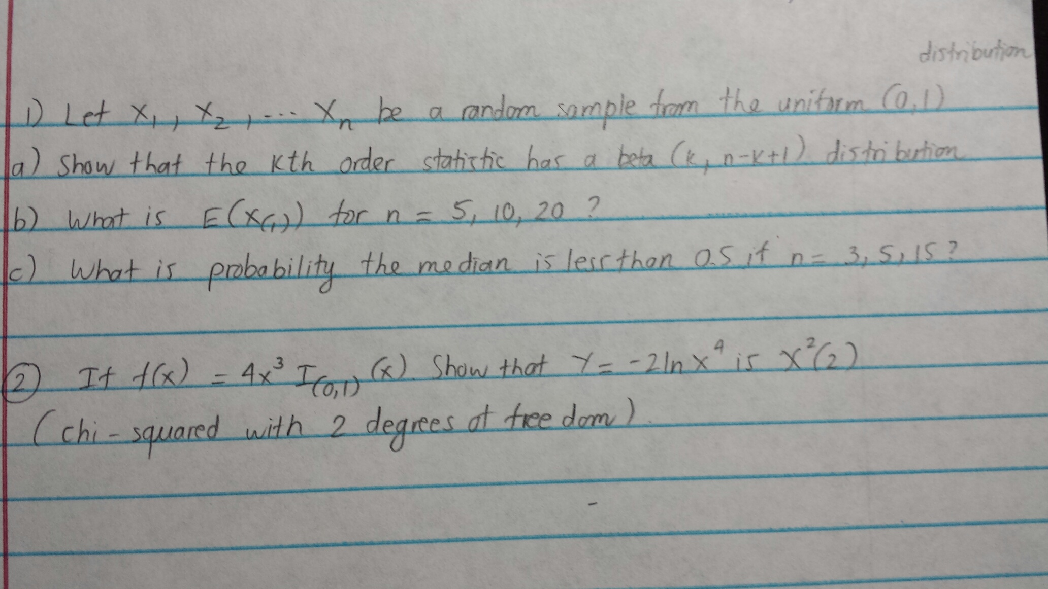 Solved Let x1, x2, ........xn be a random sample form the | Chegg.com