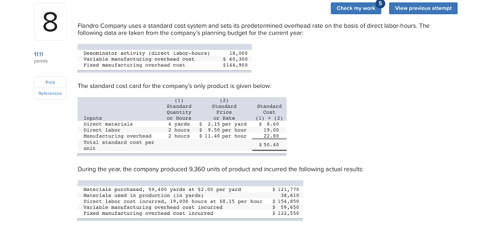 Solved Check my work View previous attempt Flandro Company | Chegg.com Solved Check my work View previous attempt Flandro Company | Chegg.com