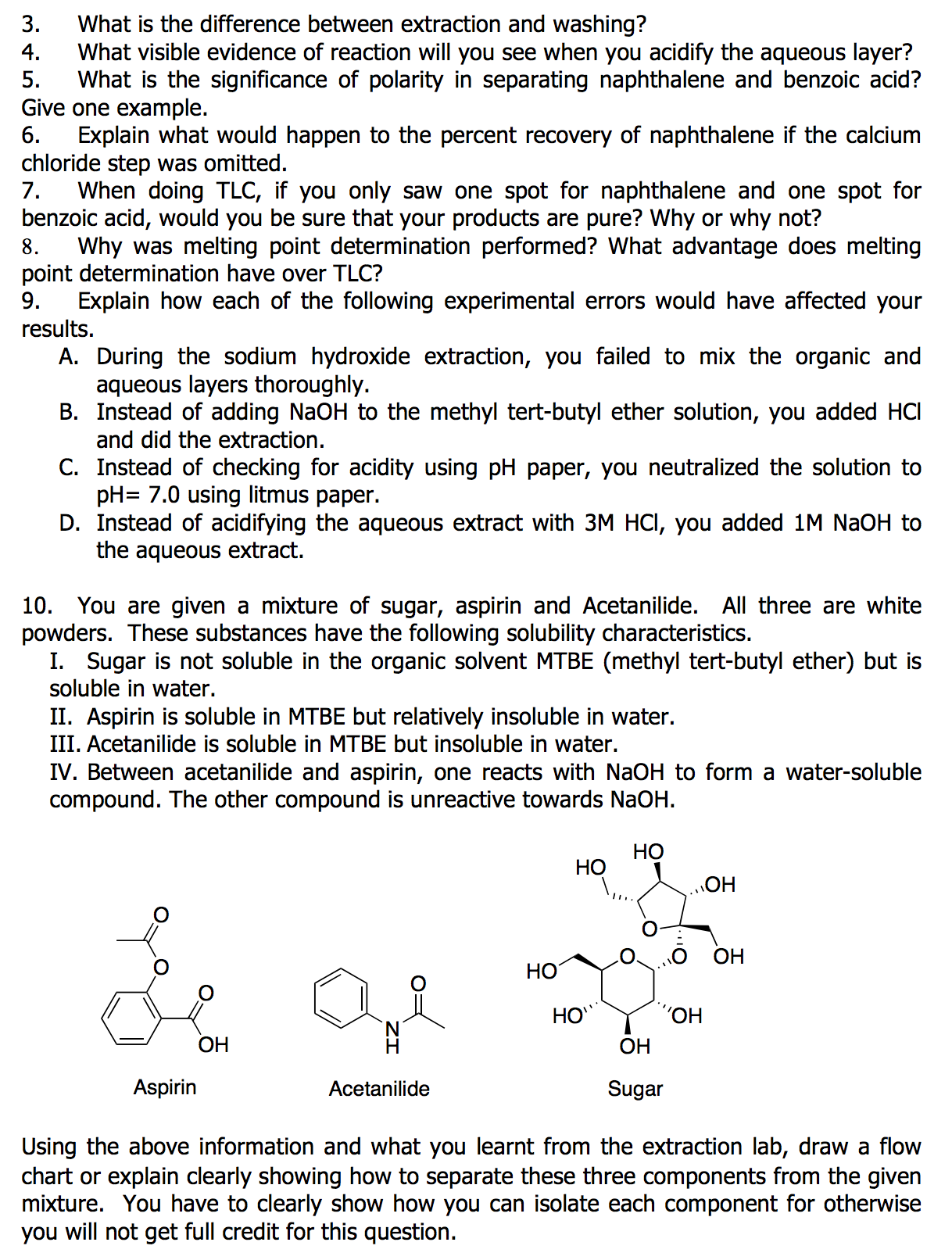 Solved What is the difference between extraction and | Chegg.com
