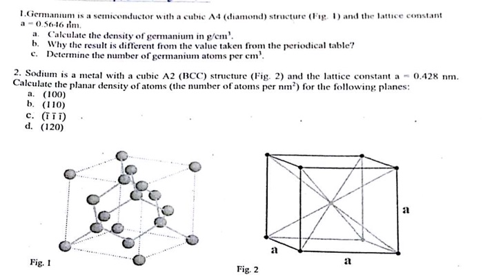 Solved Gemanium is a semiconductor with a cubic A4 (diamond) | Chegg.com