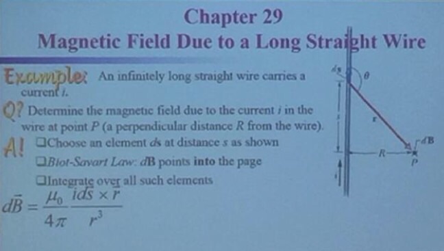 Solved Chapter 29 Magnetic Field Due to a Long Straight Wire | Chegg.com