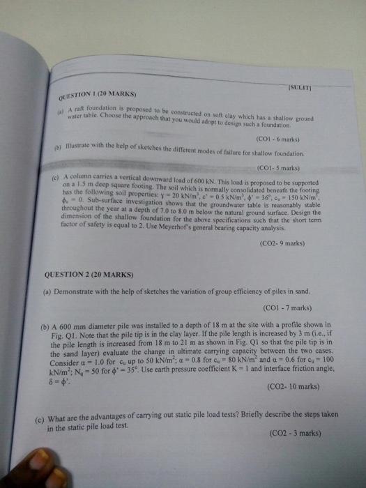 Solved foundation engineering | Chegg.com