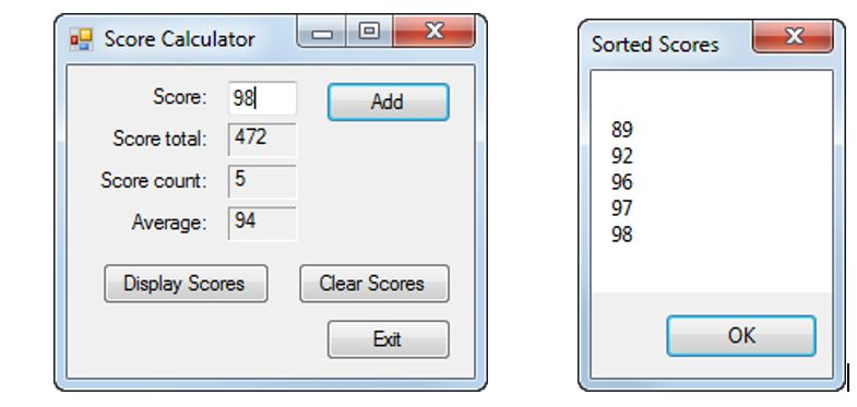 Solved In this exercise, you’ll modify the Score Calculator | Chegg.com