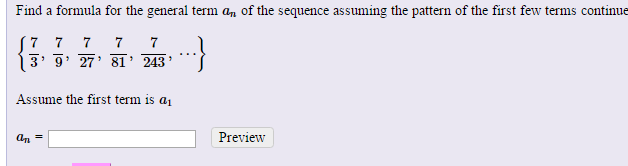 Solved Find a formula for the general term a_n of the | Chegg.com