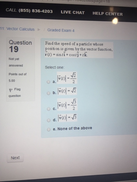 Solved Find the speed of a particle whose position is given | Chegg.com