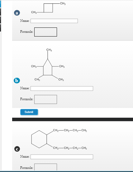 Solved Name each of the following cyclic alkanes, and | Chegg.com