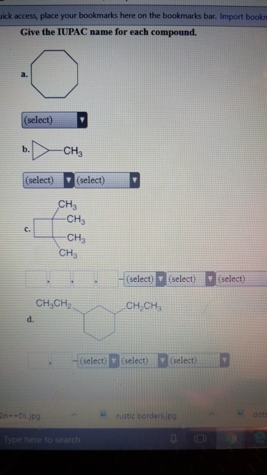 Solved ick access, place your bookmarks here on the | Chegg.com