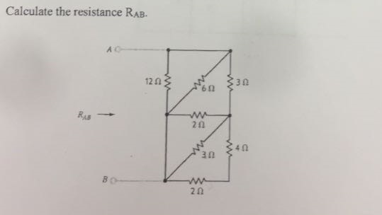 Solved Calculate the resistance R_AB. | Chegg.com