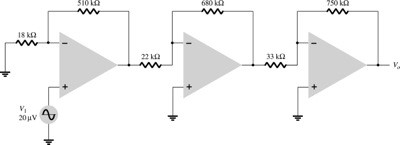 Solved Calculate the output voltage in the circuit of Fig. | Chegg.com