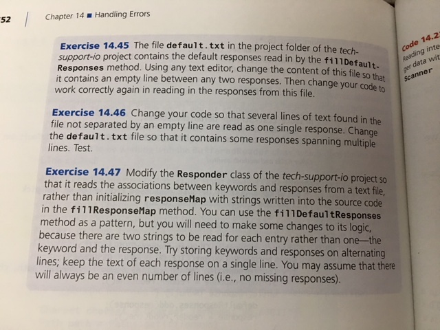 Solved 52 Chapter 14 Handling Errors Responses method. | Chegg.com