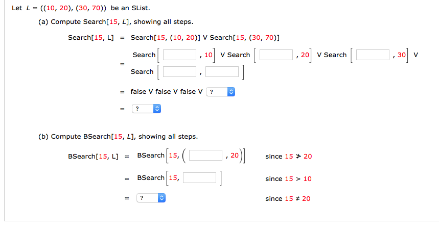 Solved Let L 10 20 30 70 Be An Slist A Compute 