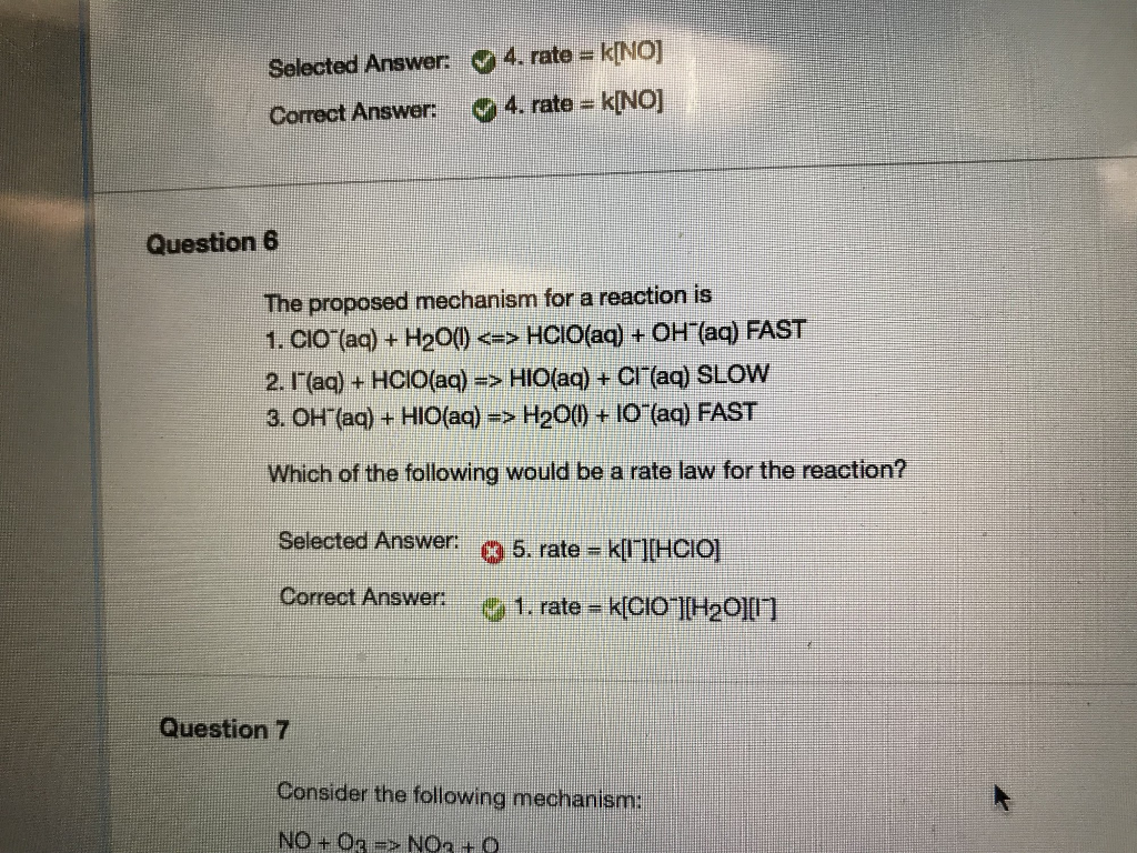 Solved In this question there is an intermediate in the rate | Chegg.com