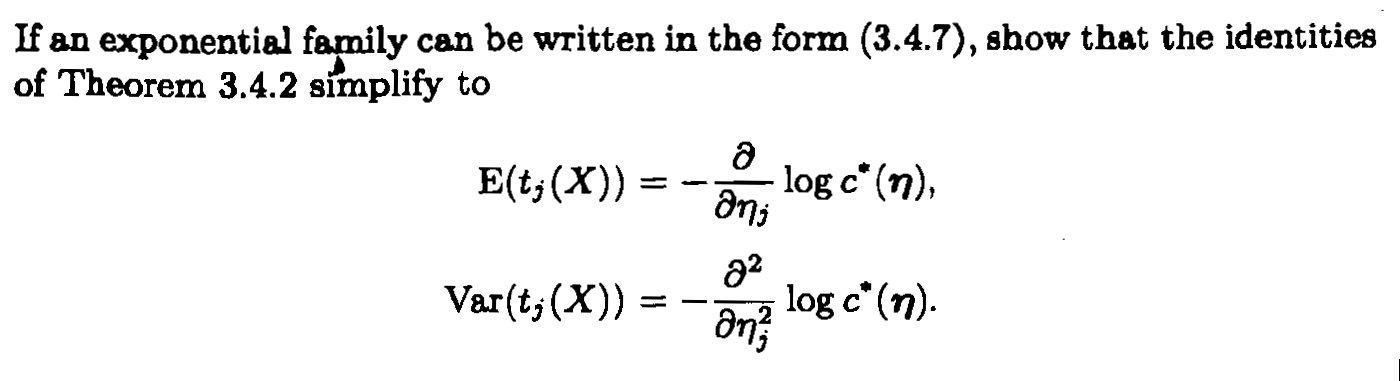 If an exponential family can be written in the form | Chegg.com